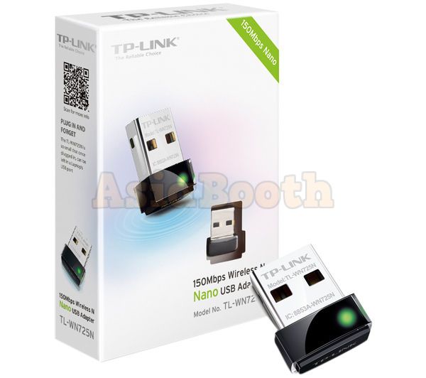 TP-Link TL-WN725N Wireless Nano USB N150 WiFi Adapter - Asia Booth
