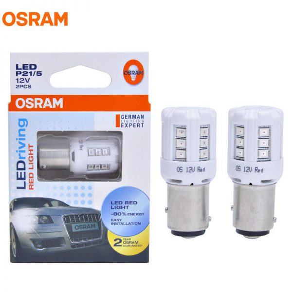 OSRAM 1475R LEDriving P21/5 BAY15D LED Red Light - Asia Booth