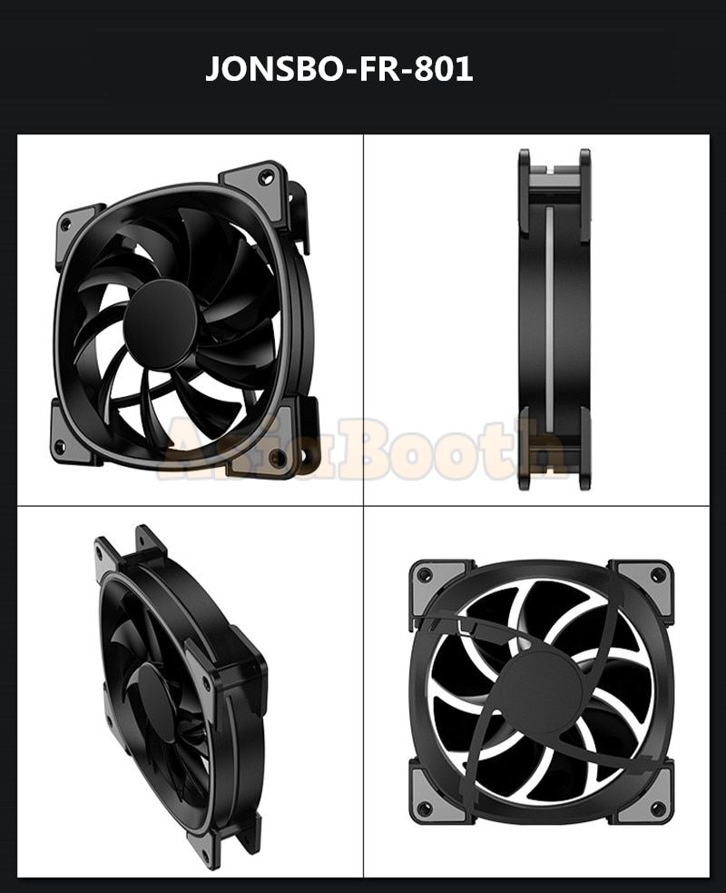 Computer Fan 120mm RGB LED - JONSBO FR-801 - Asia Booth