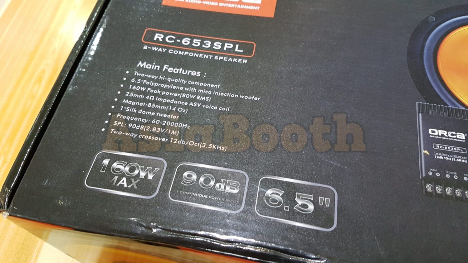 ORCA RC-653SPL 6.5" 2-Way Car Component Speaker 90dB 160 Watt - Asia Booth