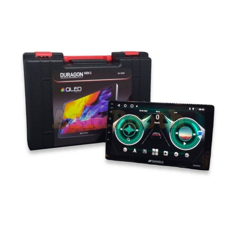 SANSUI Duragon 2DIN Car Android Multimedia Receiver QLED LCD 5.1Ch DSP ...