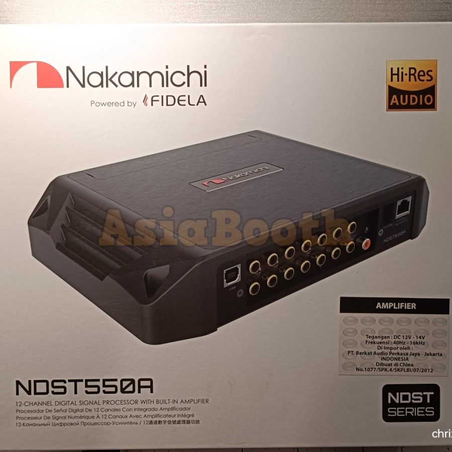 NAKAMICHI NDST550A Car Hi-Res Audio Digital Signal Processor Amplifier 12 Ch. - Asia Booth
