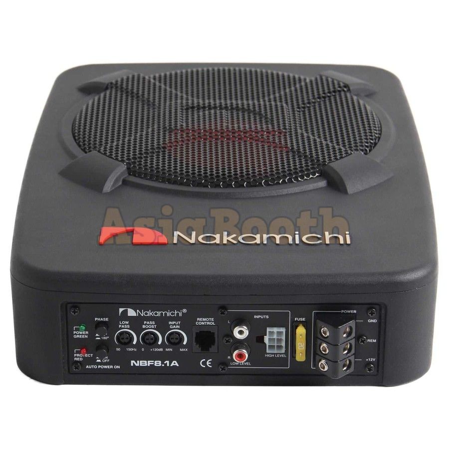NAKAMICHI NSF8.1A Car Under-Seat Active Sub Woofer 8" Inch 1500 Watt - Asia Booth